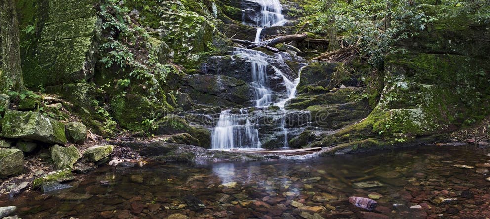 Fall-Pool-Panorama stockfoto. Bild von wald, berg, sommer - 26797638