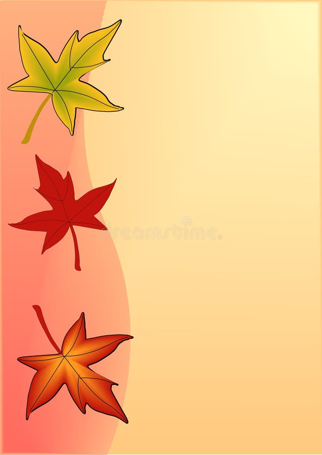 Fall Presentation Background Stock Vector - Illustration of leaves ...