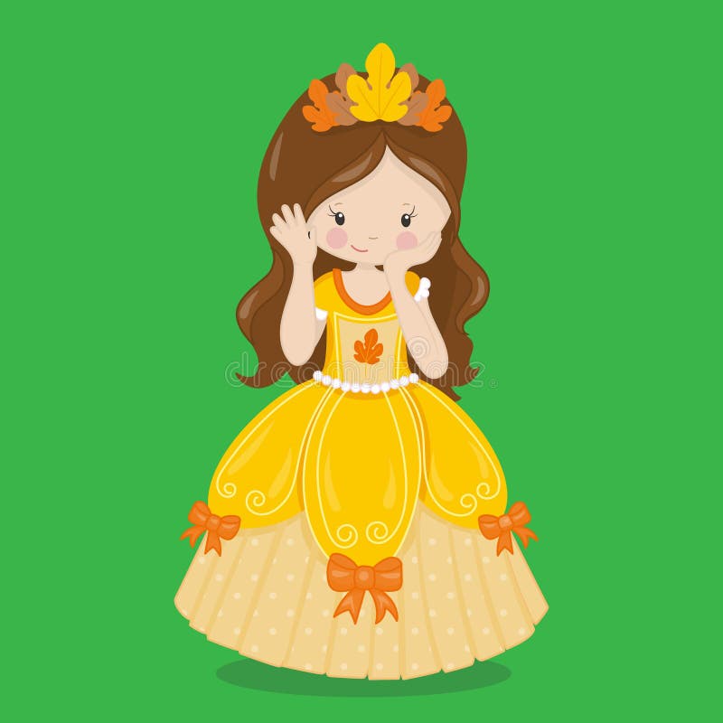 Fall Princess Star Brown 14 Stock Vector - Illustration of cartoon ...