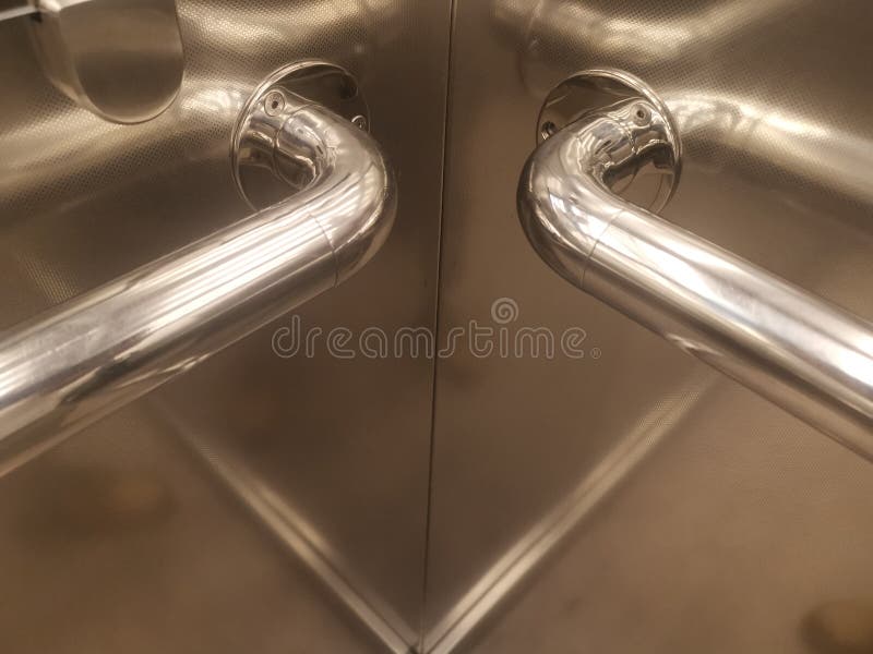 Fall Protection in an Elevator, Railing Guide in an Elevator Stock ...