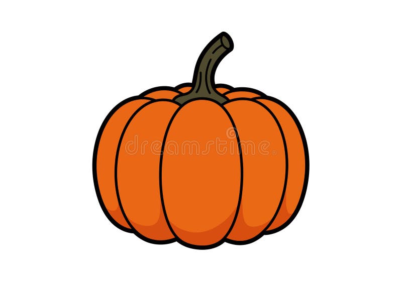 Fall pumpkin clip art stock illustration. Illustration of fall - 362848718