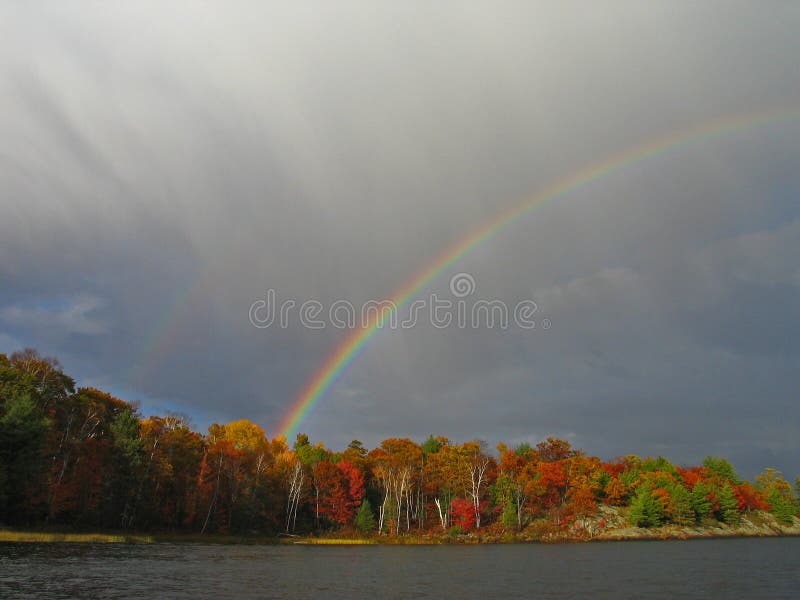 Fall Rainbows stock image. Image of rainbow, fall, forest - 3996815