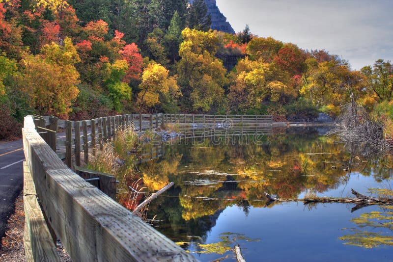 Fall Reflection stock image. Image of mountain, leaves - 7492345