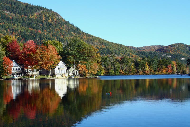 Lake Dunmore in the Fall stock photo. Image of ecotourism - 17315088