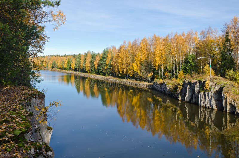 Fall reflections in water stock image. Image of lake - 34578237