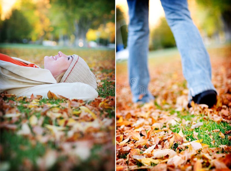 Fall Relax stock image. Image of happy, outdoor, outdoors - 4923777
