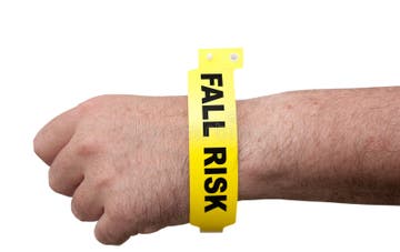 Fall Risk Bracelet stock image. Image of warning, health - 25098767