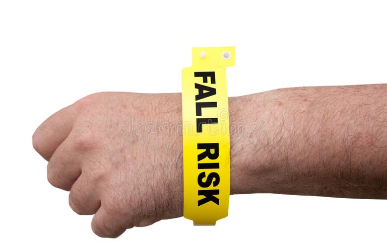 Fall Risk Bracelet stock image. Image of warning, health - 25098767
