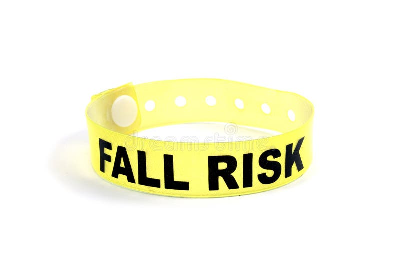 Fall Risk Patient Wristband Stock Photo - Image of symbol, risk: 86144070