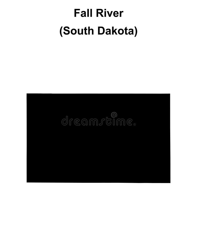 Fall River outline map stock vector. Illustration of silhouette - 361758700