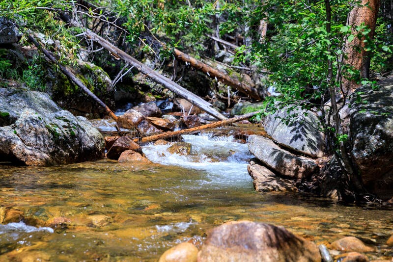 Riffle Of River Jimenoa Diagonal View Stock Image - Image of republic ...