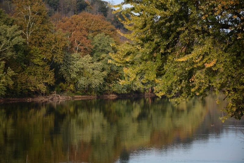 Fall river view stock photo. Image of starting, change - 61095290