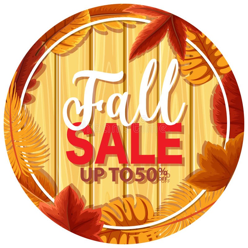 Fall sale banner template stock vector. Illustration of eps10 - 234952012