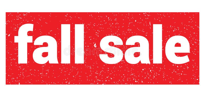 Fall Sale Text Written on Red Stamp Sign Stock Illustration ...