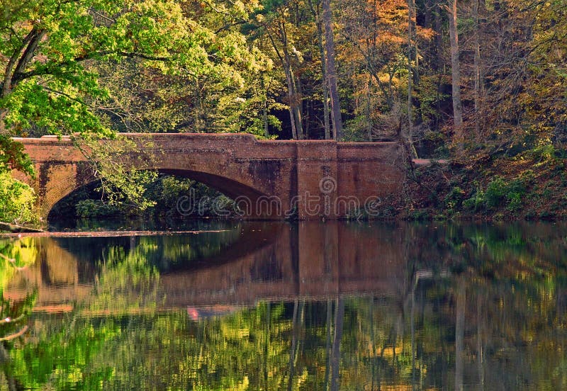 Fall scene stock image. Image of lake, fall, water, reflections - 49875