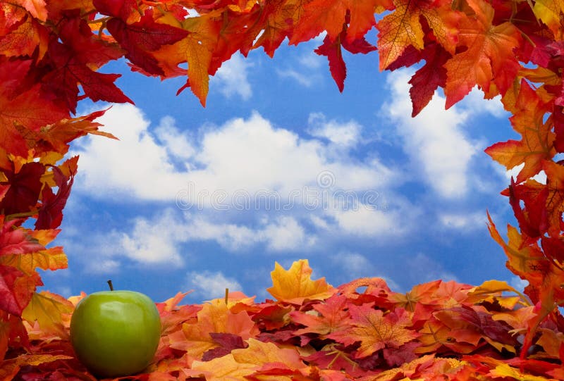 Fall Scene stock image. Image of season, copy, space, round - 7349879