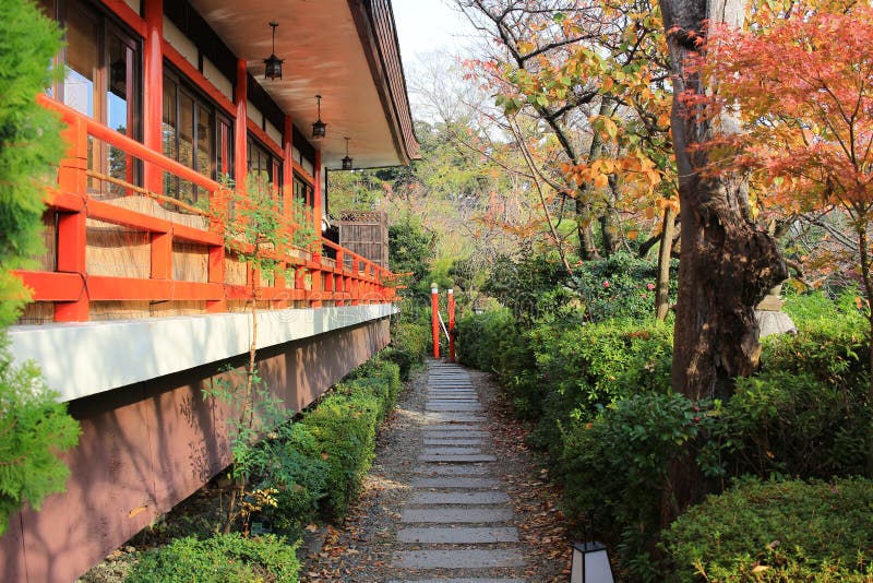 The Fall Season at Buddhist Temple Kyoto Stock Photo - Image of ...