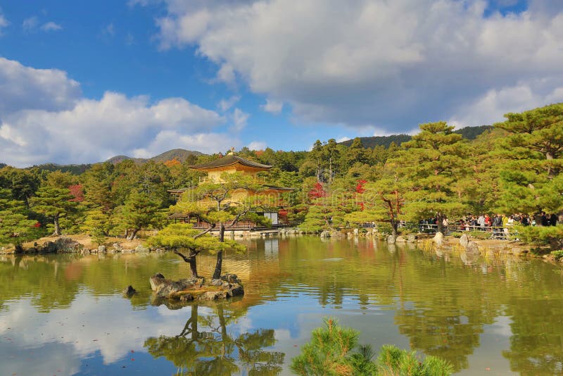 Fall Season of Kinkaku-ji Zen Buddhist Temple Stock Image - Image of ...