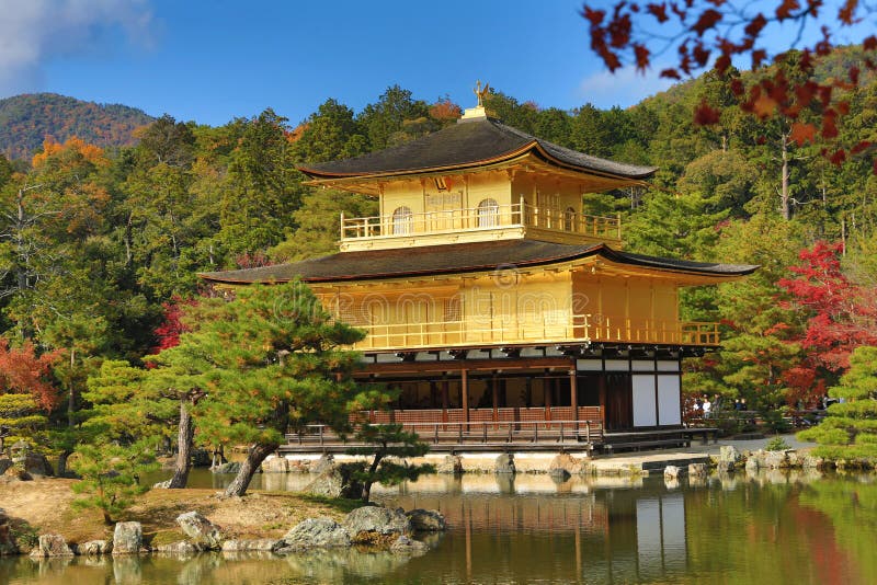 Fall Season of Kinkaku-ji Zen Buddhist Temple Stock Photo - Image of ...