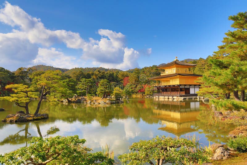 Fall Season of Kinkaku-ji Zen Buddhist Temple Stock Image - Image of ...