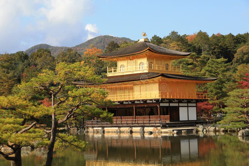 Fall Season of Kinkaku-ji Zen Buddhist Temple Stock Image - Image of ...