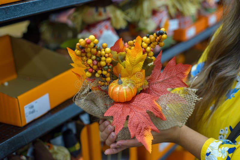Fall Seasonal Decorative Objects. Stock Photo - Image of decorative ...