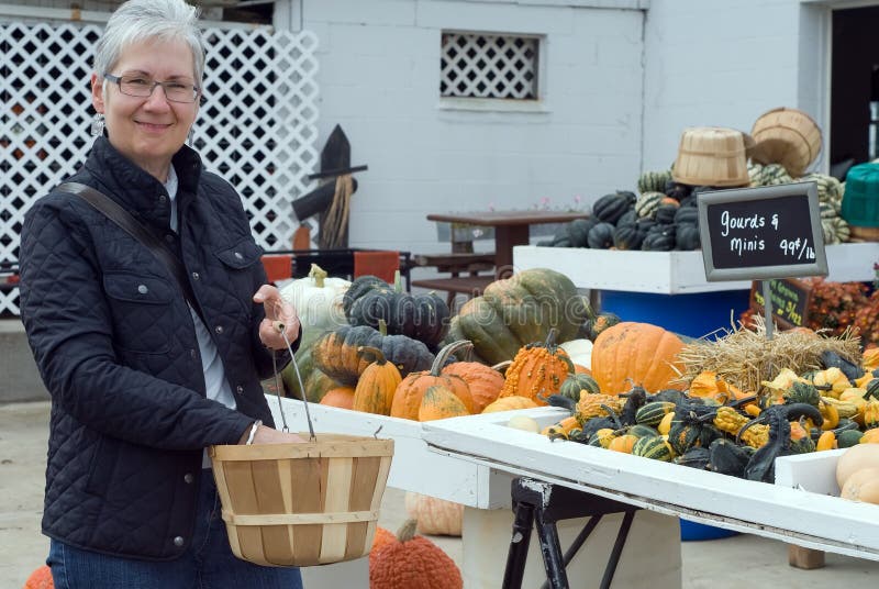 Fall Shopping stock photo. Image of mums, pupmkin, outdoor - 27052778