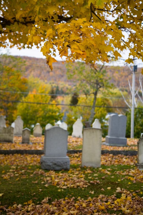 Fall In A Small Town Cemetery Picture. Image: 1461271