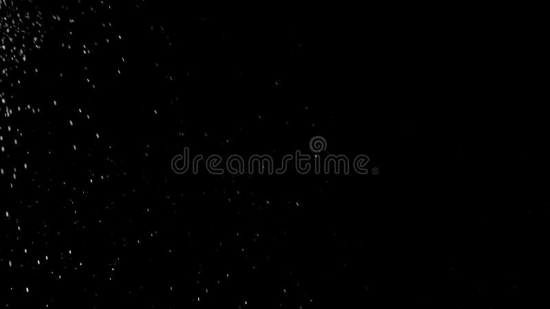 White Particles on Black Background Stock Video - Video of isolated ...