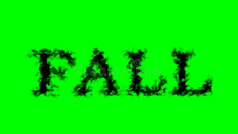 Fall Smoke Text Effect Green Isolated Background Stock Illustration ...