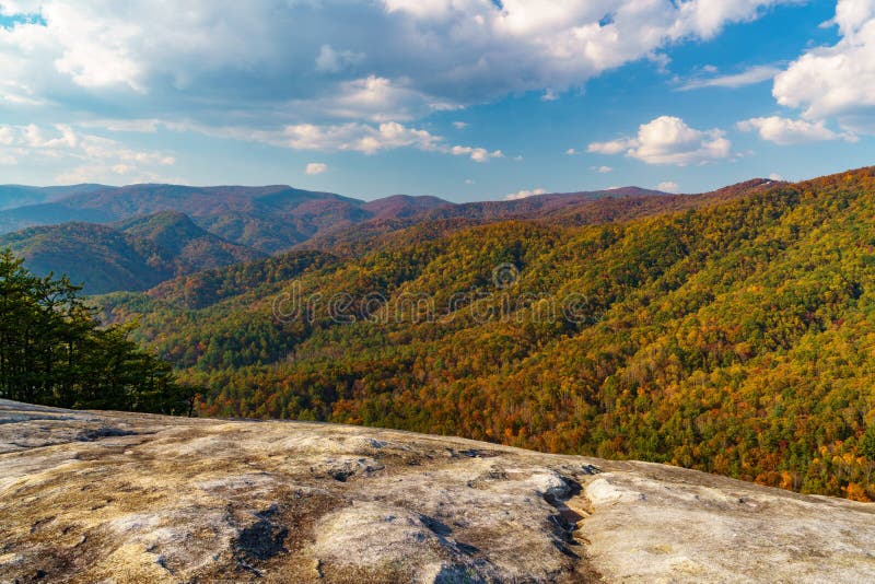 Fall at Stone Mountain stock image. Image of cliffs, afternoon - 85991589
