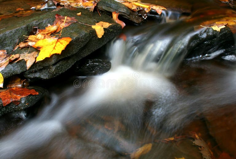 Fall Stream stock image. Image of rocks, water, brook - 1390597