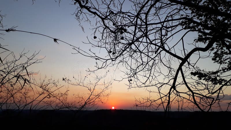 The fall of sun stock image. Image of horizont, fall - 128987575