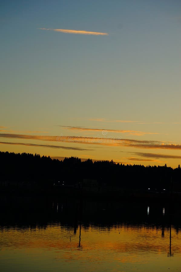 Fall sunset stock image. Image of clouds, washington - 45276241