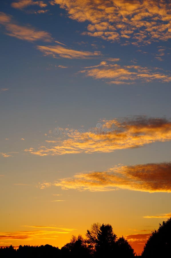 Fall sunset stock image. Image of late, colors, september - 45276247