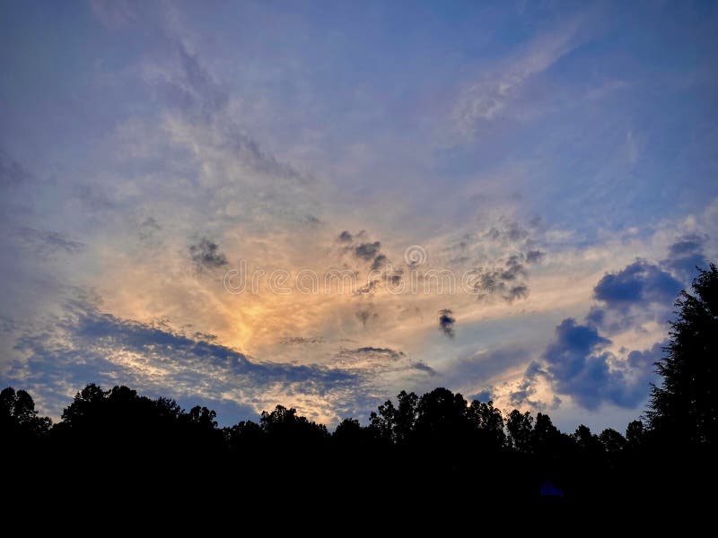 The Fall of a sunset stock image. Image of blackpoint - 224639063