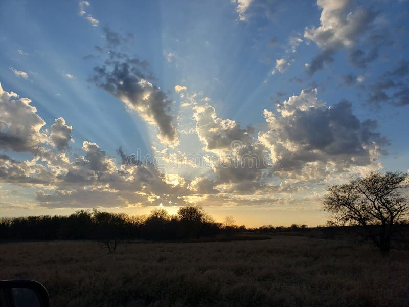 Fall sunset stock image. Image of sunset, field, sunlight - 349735071