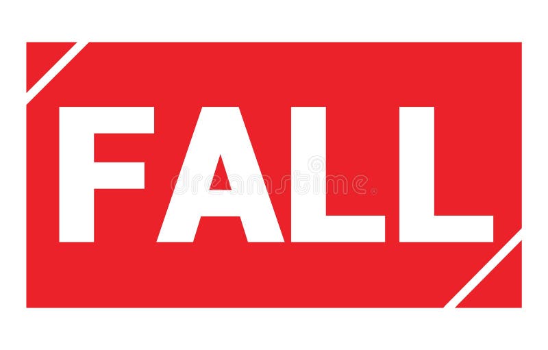 FALL Text Written on Red Stamp Sign Stock Illustration - Illustration ...