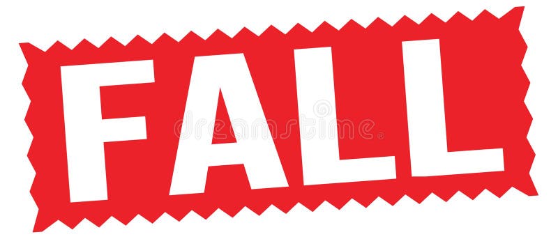 FALL Text Written on Red Stamp Sign Stock Illustration - Illustration ...