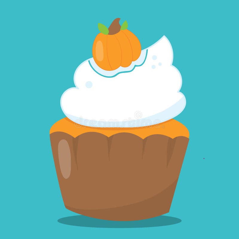 Fall treats cupcake 18 stock vector. Illustration of vector - 198986145