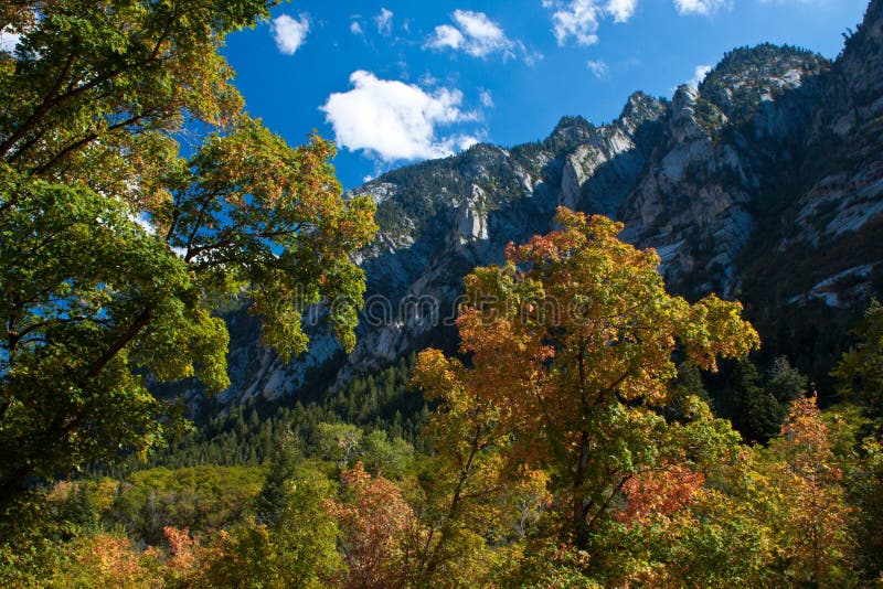 Fall in Utah stock photo. Image of vivid, landscape, clouds - 21408346