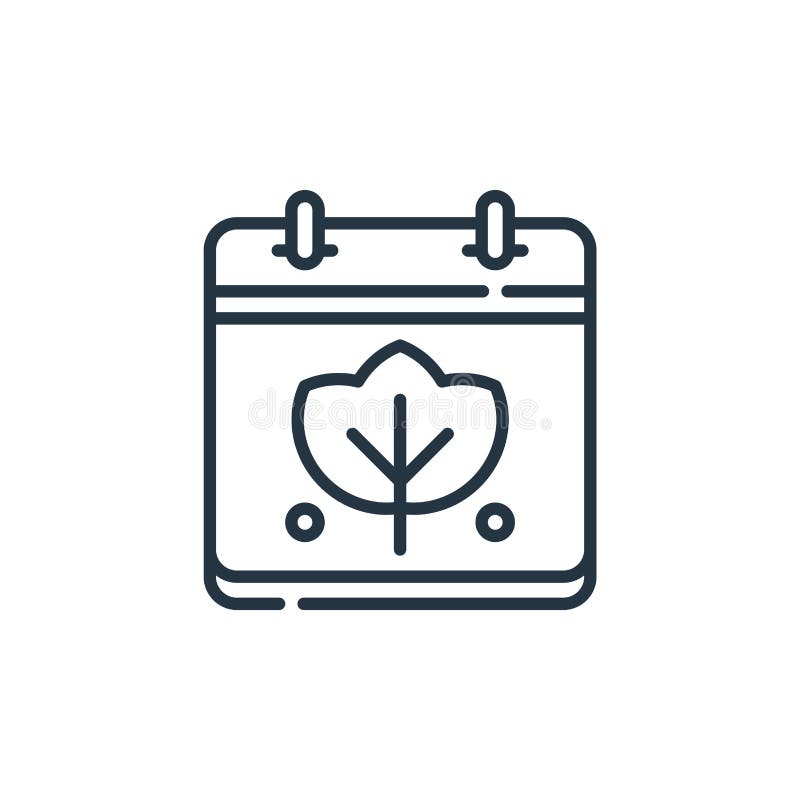 Fall Vector Icon Isolated on White Background. Outline, Thin Line Fall ...