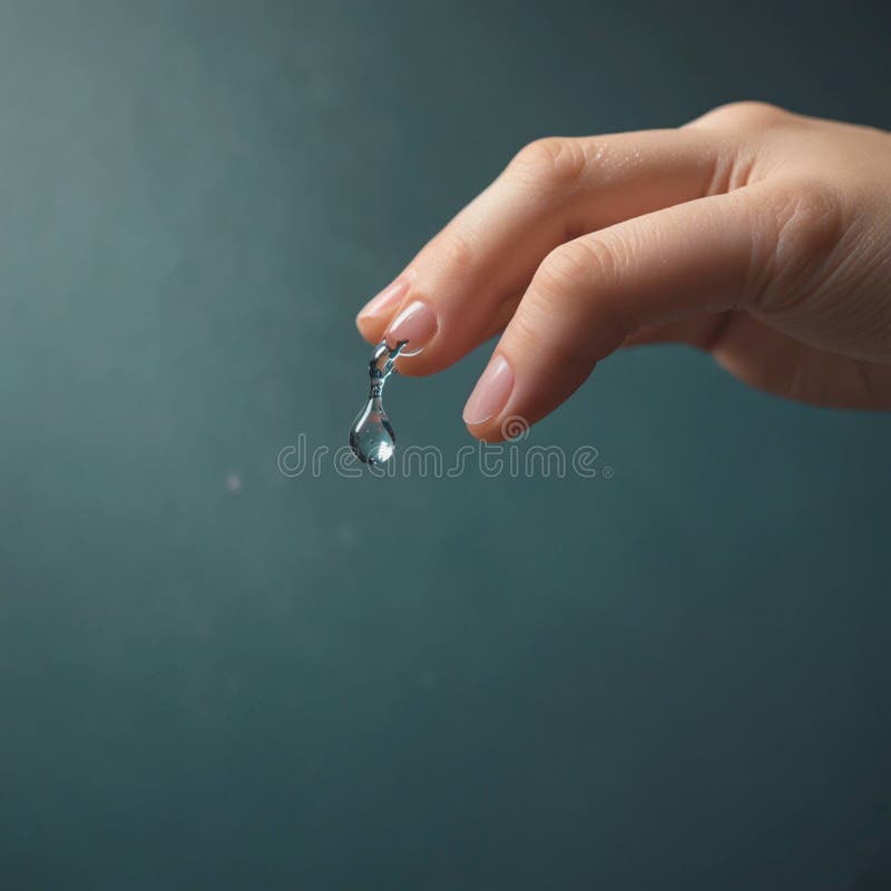 Fall water drop on hand stock image. Image of catching - 319150871