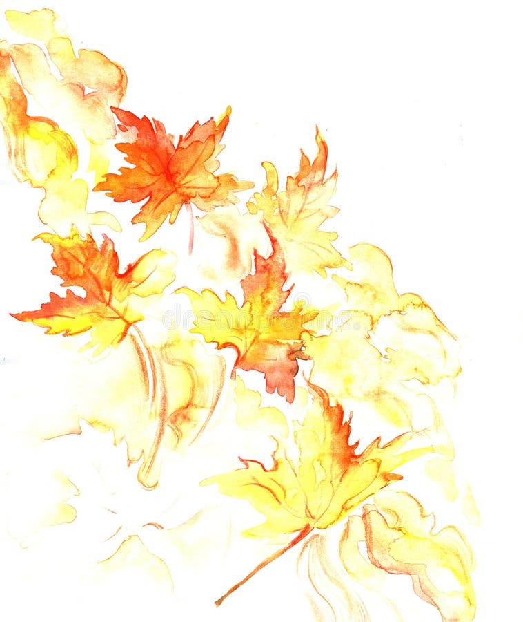 Autumn Vector Watercolor Headers Stock Vector - Illustration of ...