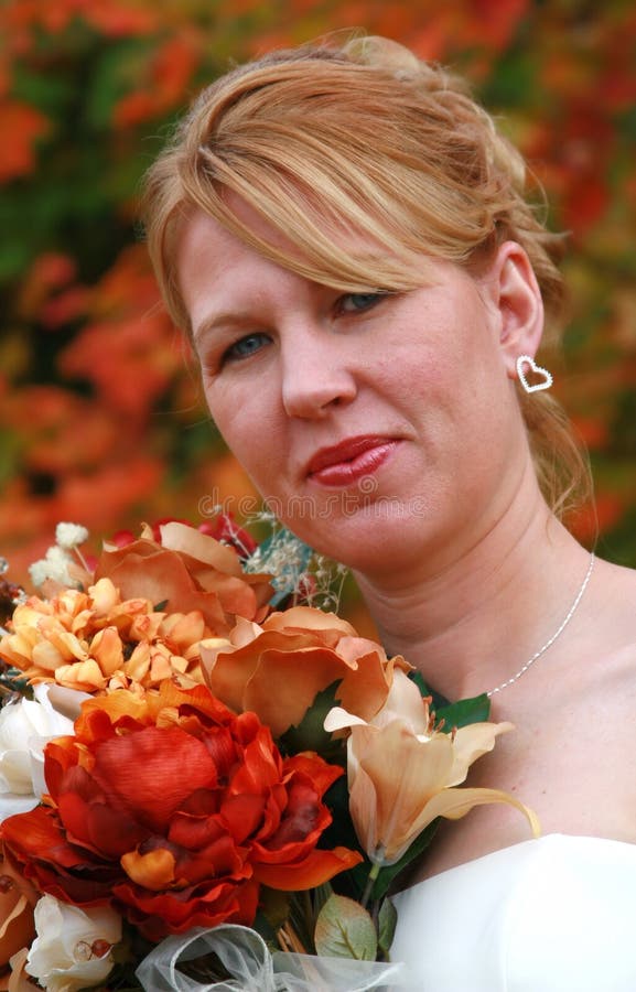 A fall wedding stock image. Image of wedding, flowers - 3506363