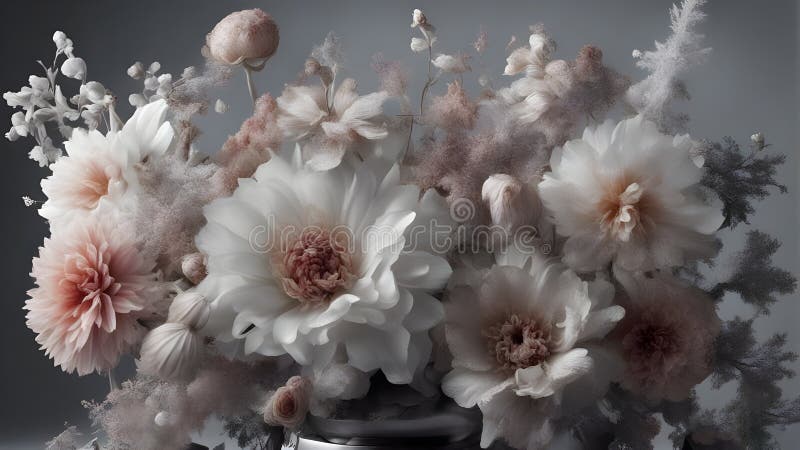 Fall Winter Ethereal Flower Still Life Stock Image - Image of life ...