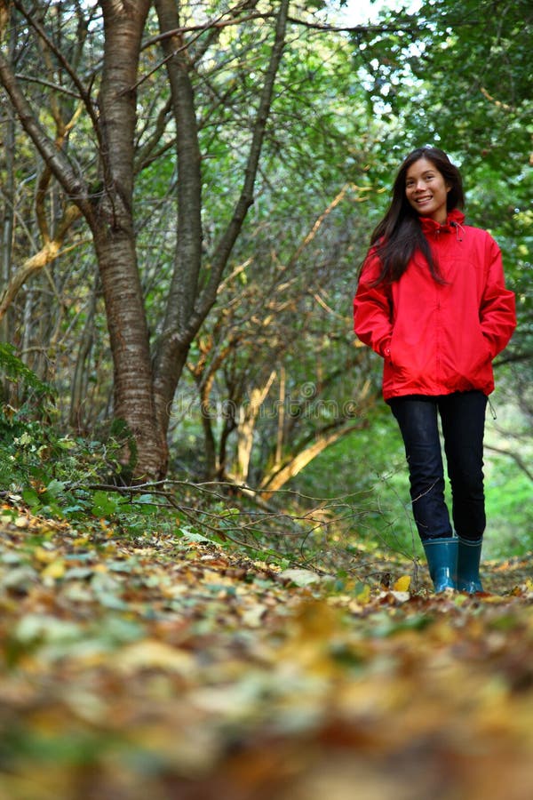 Fall woman stock photo. Image of casual, asian, outside - 11197894