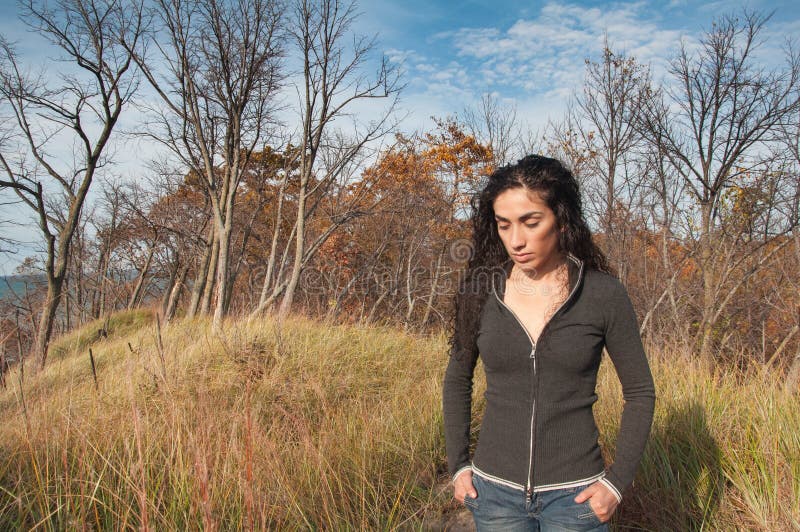 Fall Woman stock image. Image of october, outdoor, glamour - 29408557