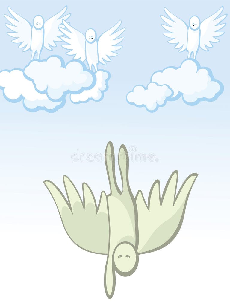 Fallen Angel Silhouette Stock Illustrations – 201 Fallen Angel ...