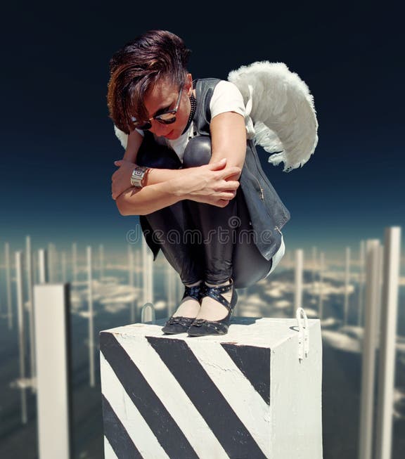 Fallen angel stock photo. Image of lost, depression, prohibition - 15946618